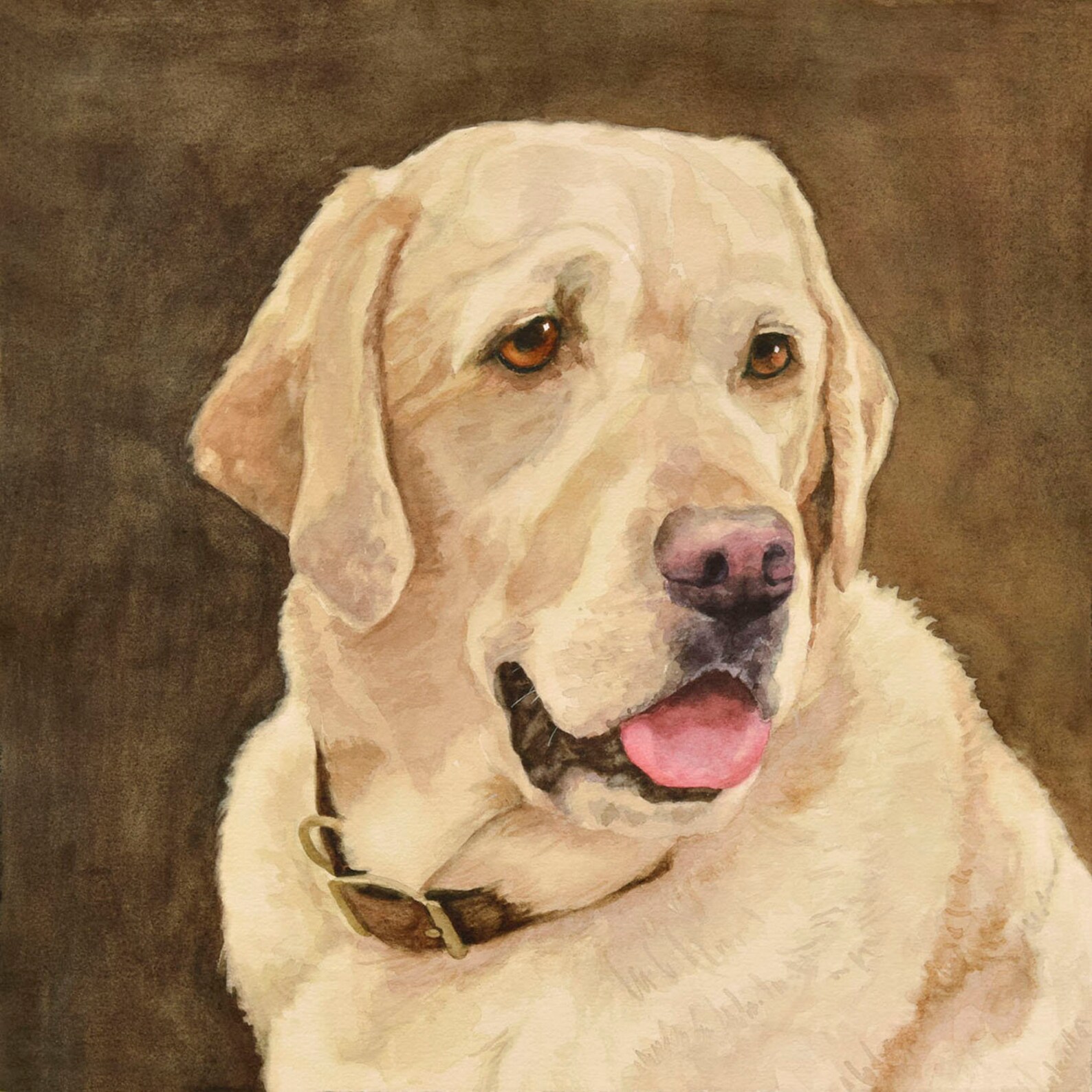 Yellow Lab Painting, Labrador Retriever Print, Yellow Lab Art, Dog ...