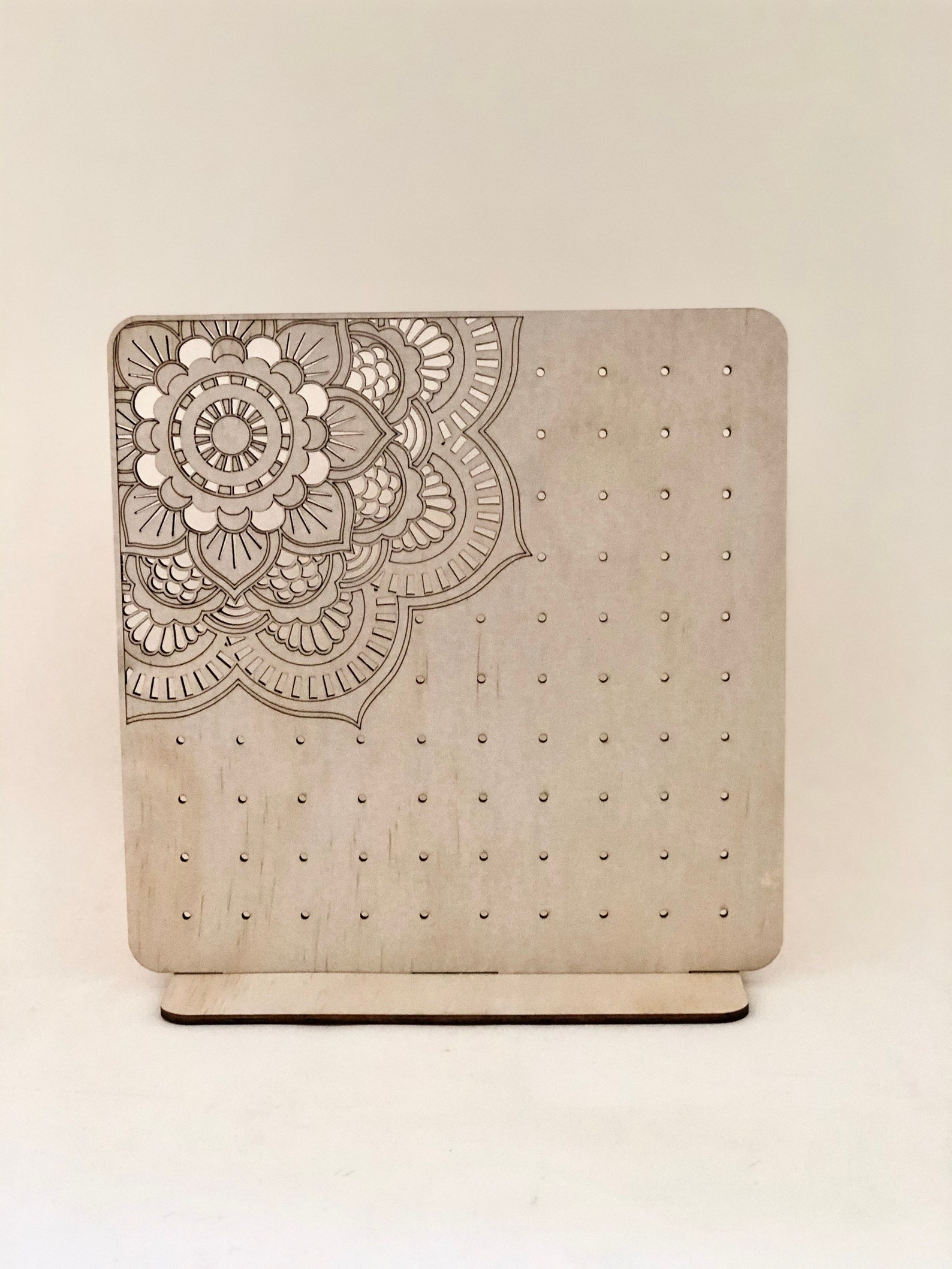 Wooden Earring Holder/Stand Jewellery Display Hanger Mandala | Etsy