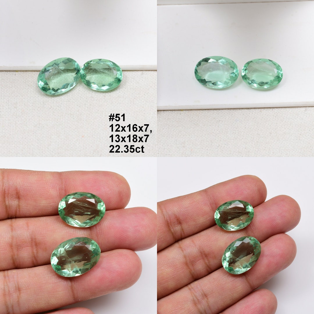 Fluorite Oval Cutstone for Jewellery (51-60) - Etsy