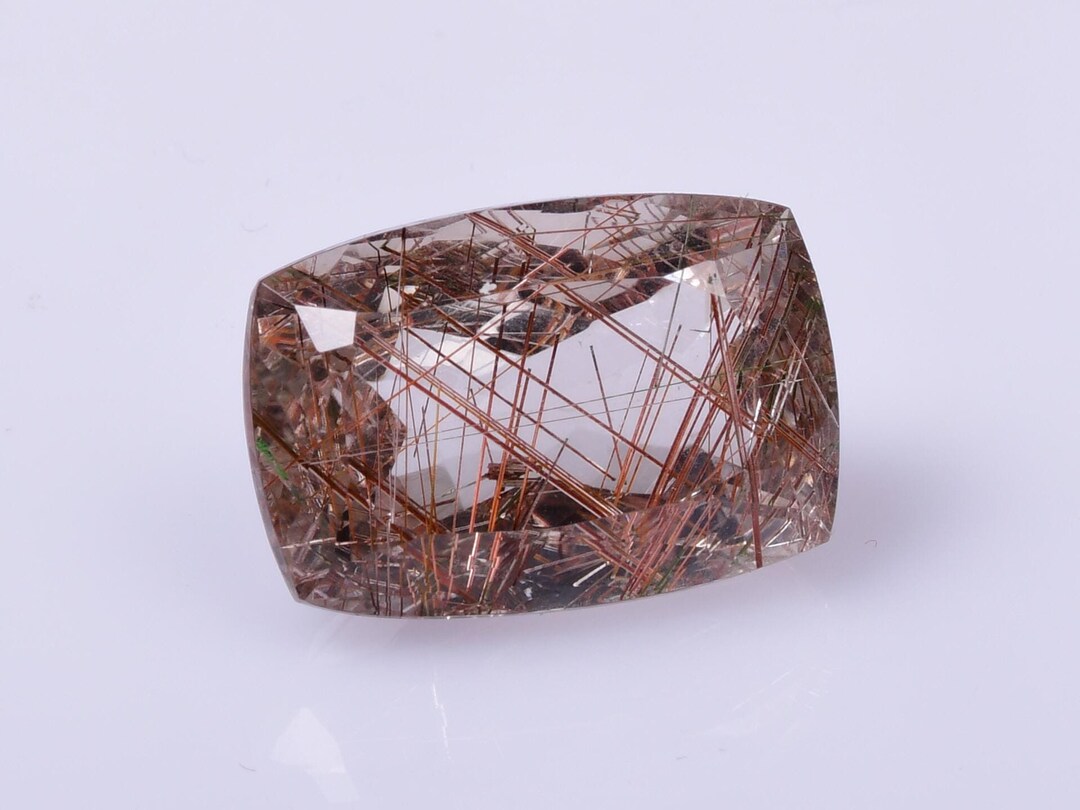 Natural RUTILATED QUARTZ Gemstones~rutilated Quartz~rutile Quartz Cut ...