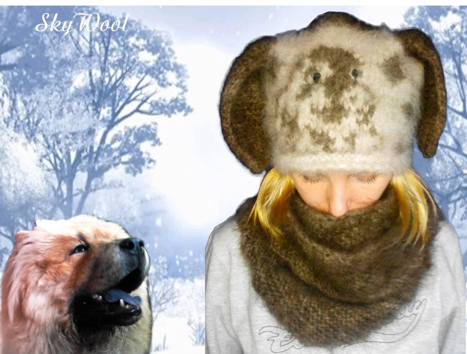 Dog Wool Chiengora 100% Hand spinning Hat Spaniel | Etsy