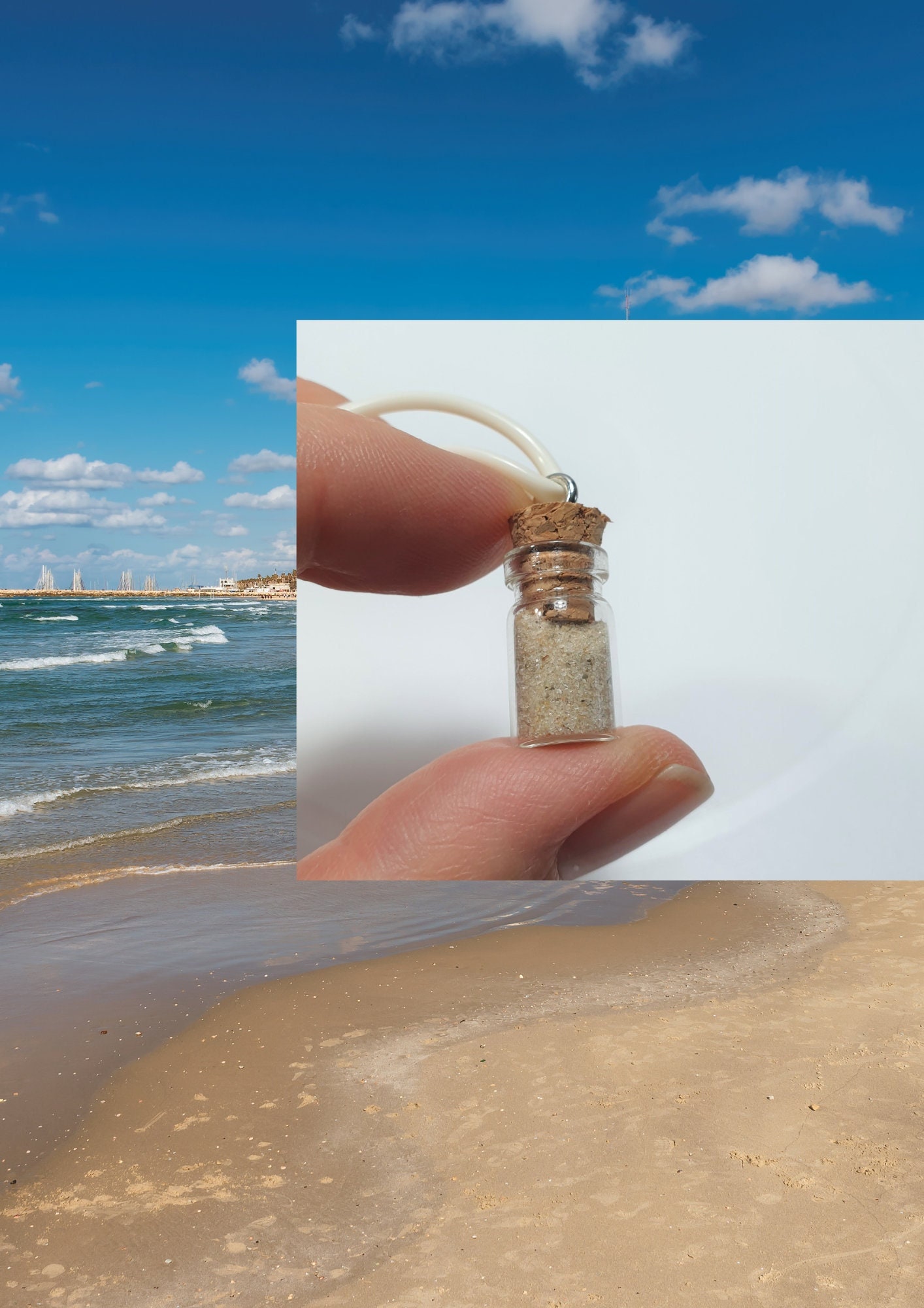 Tiny Sea Sand Bottle Necklace for Kids-message in a Bottle Necklace ...
