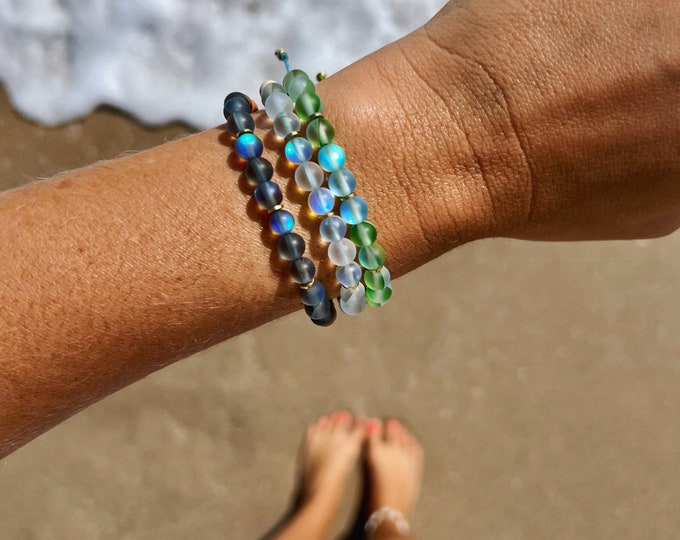 Neon Rainbow Heishi Bracelet 4mm Heishi Disc Bracelet - Etsy