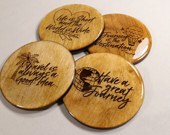 Quote coasters | Etsy