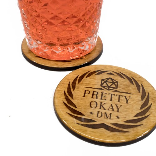 Dungeons and Dragons Set 1 Set of 6 Round Coasters With - Etsy