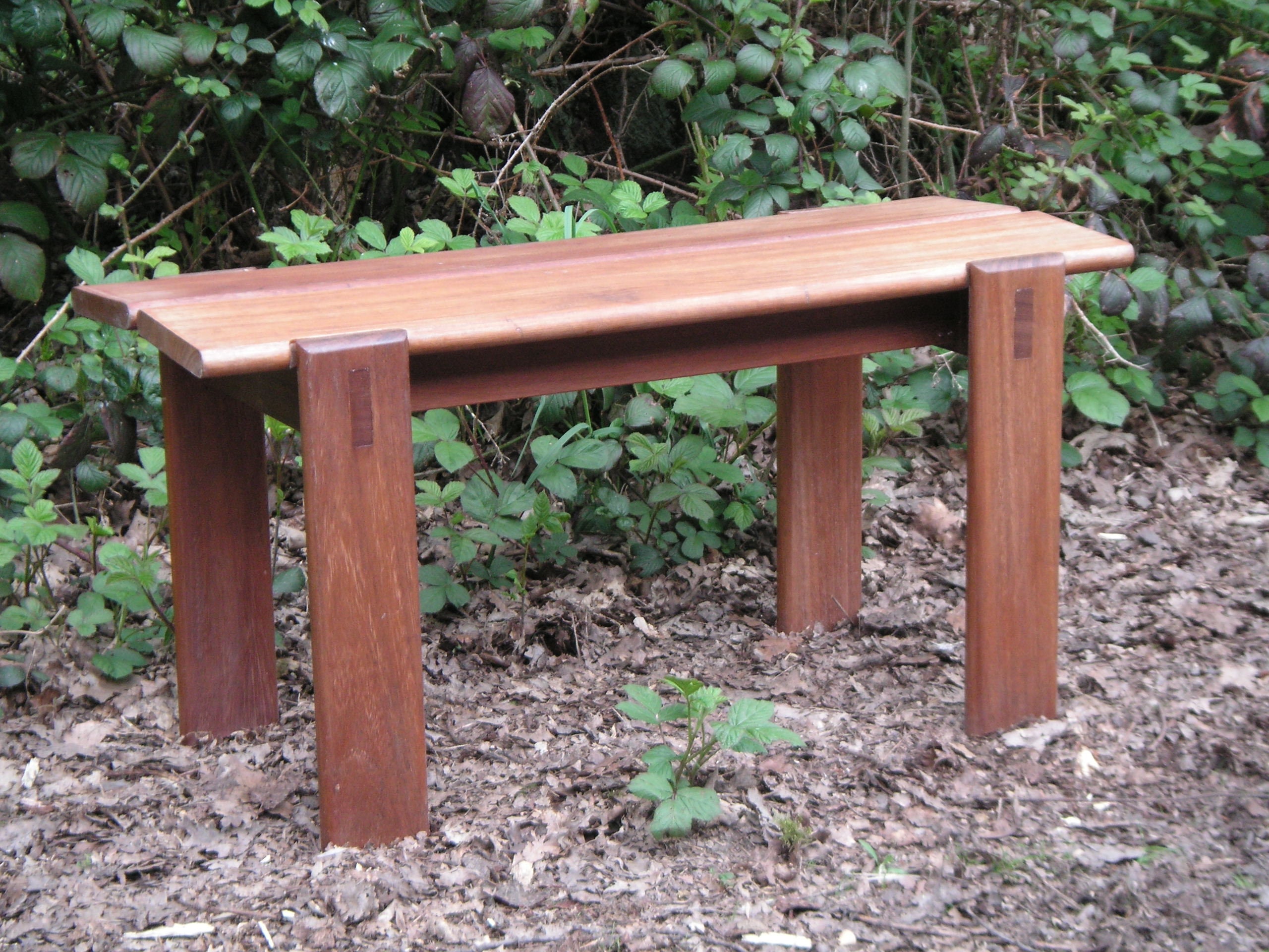 Iroko Garden Bench - Etsy UK