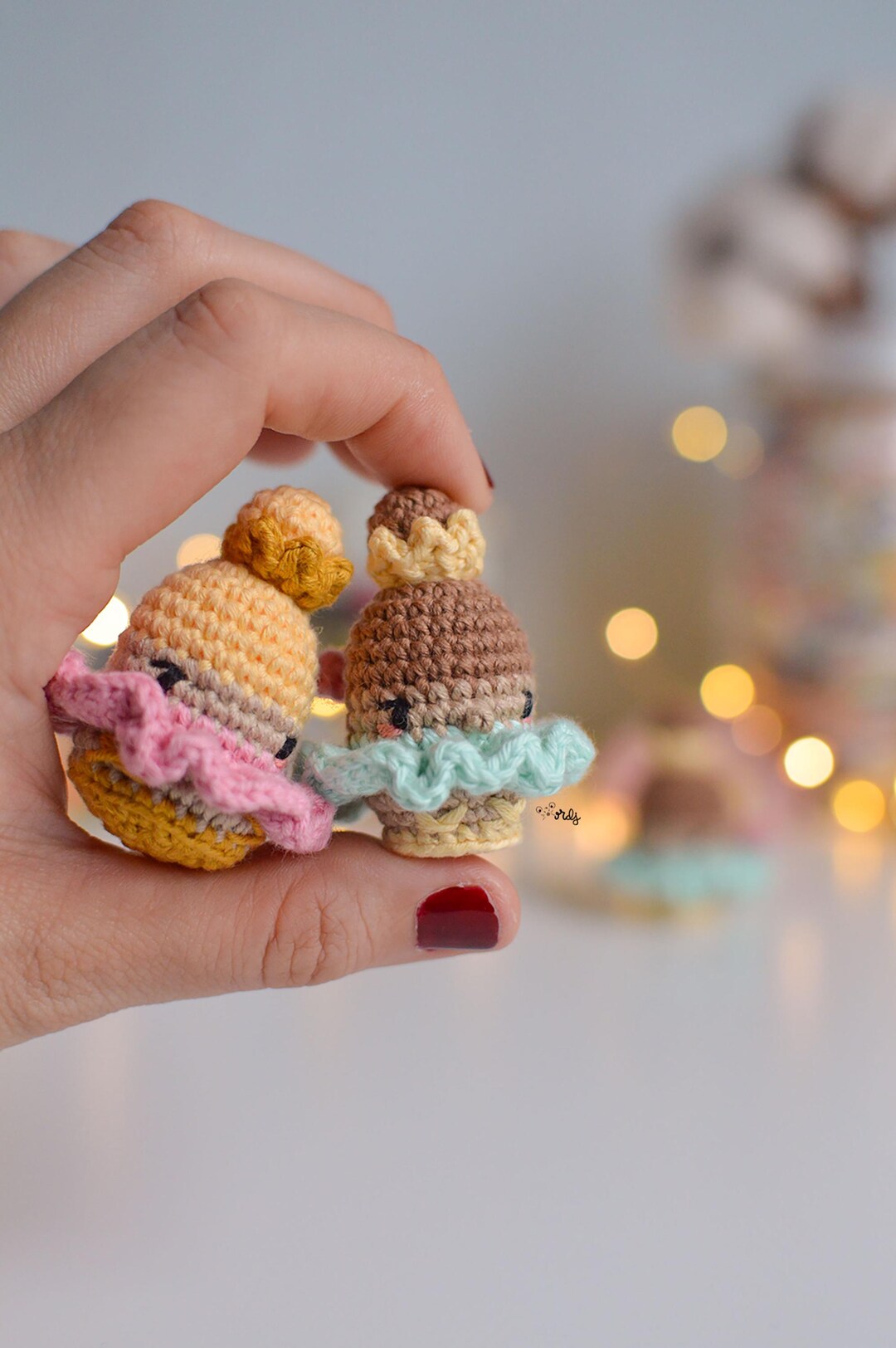 Patrón ESPAÑOL/INGLÉS de Mini hada de azúcar amigurumi, guía de tejido ...