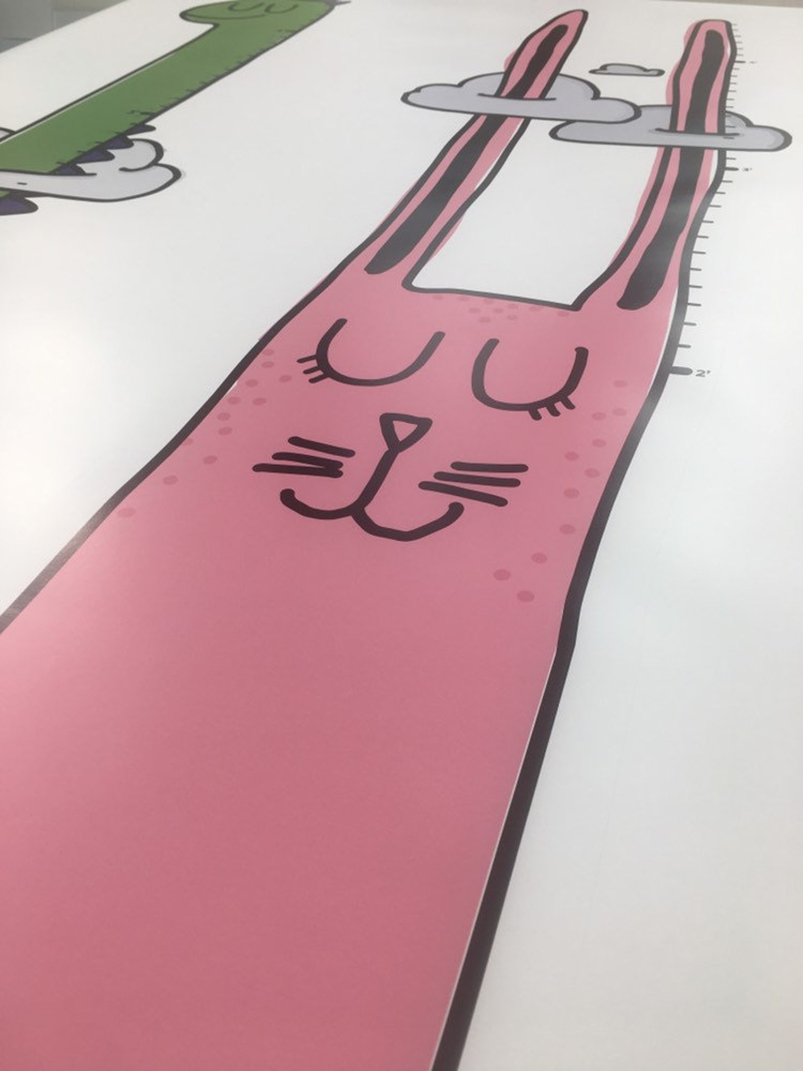 Personalized Bunny Growth Chart. Rabbit Height Chart for Kids. Self ...