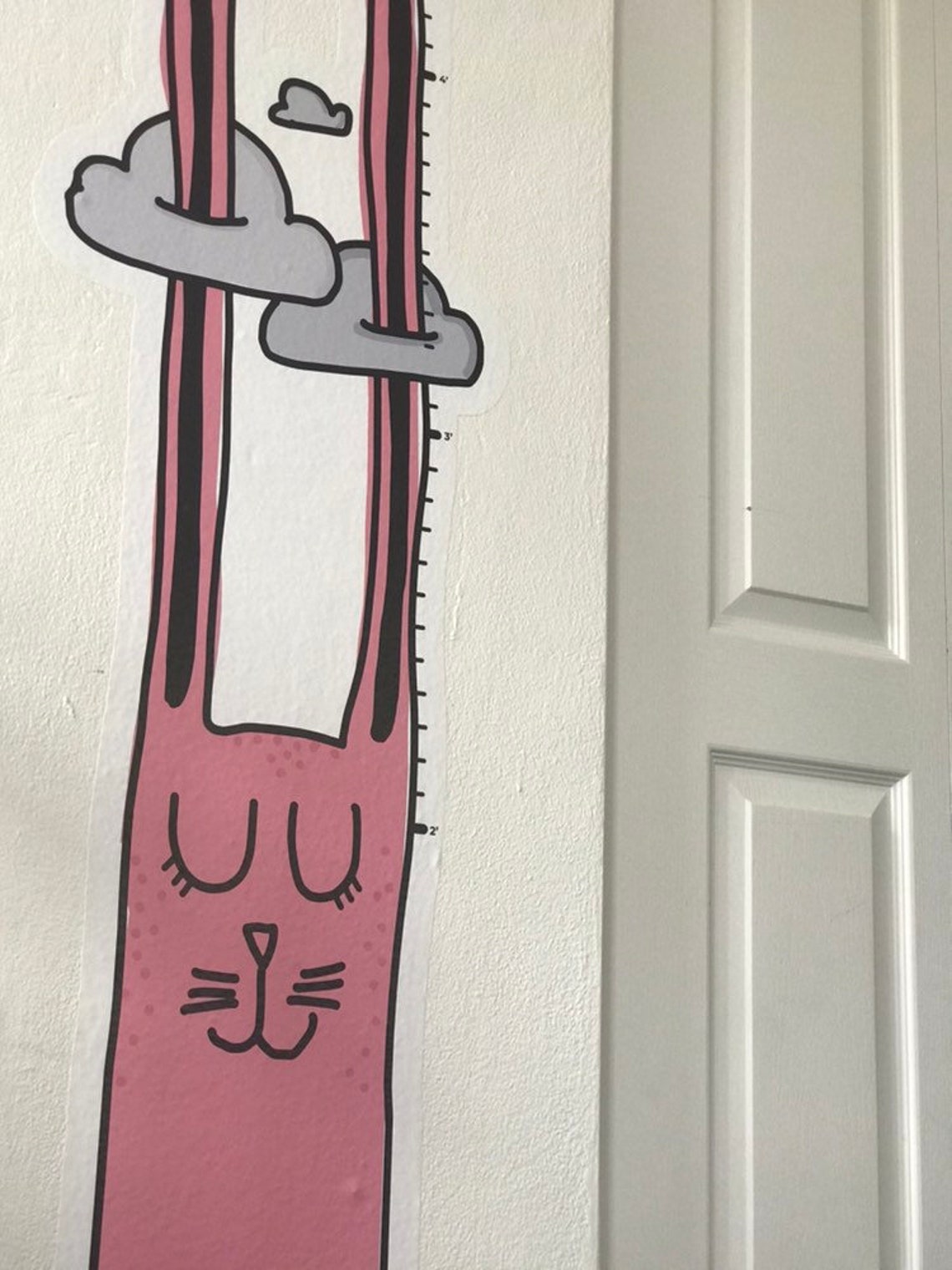 Personalized Bunny Growth Chart. Rabbit Height Chart for Kids. | Etsy