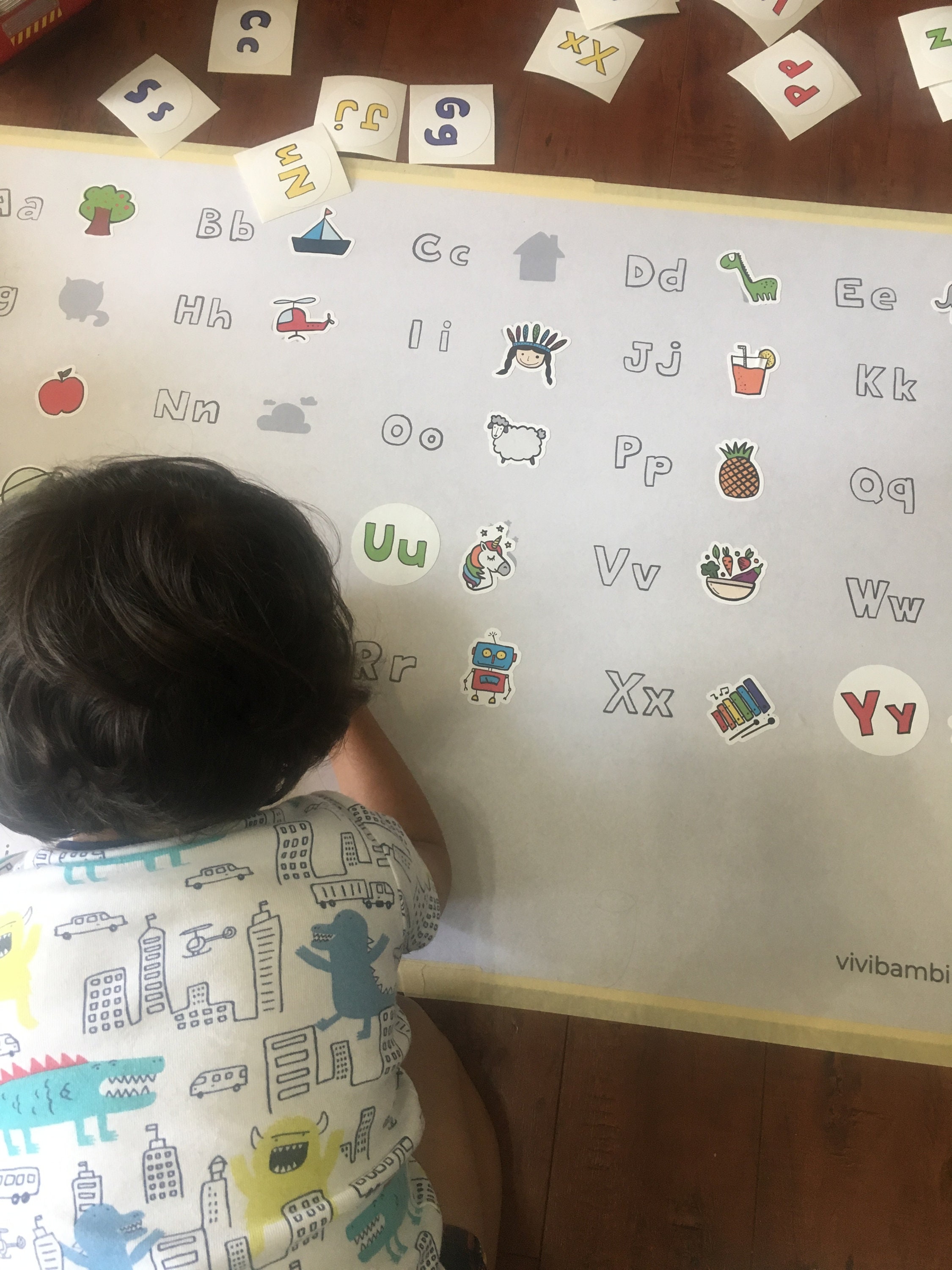 ABC for Kids. Bilingual Alphabet and Sticker Activities for Toddlers ...