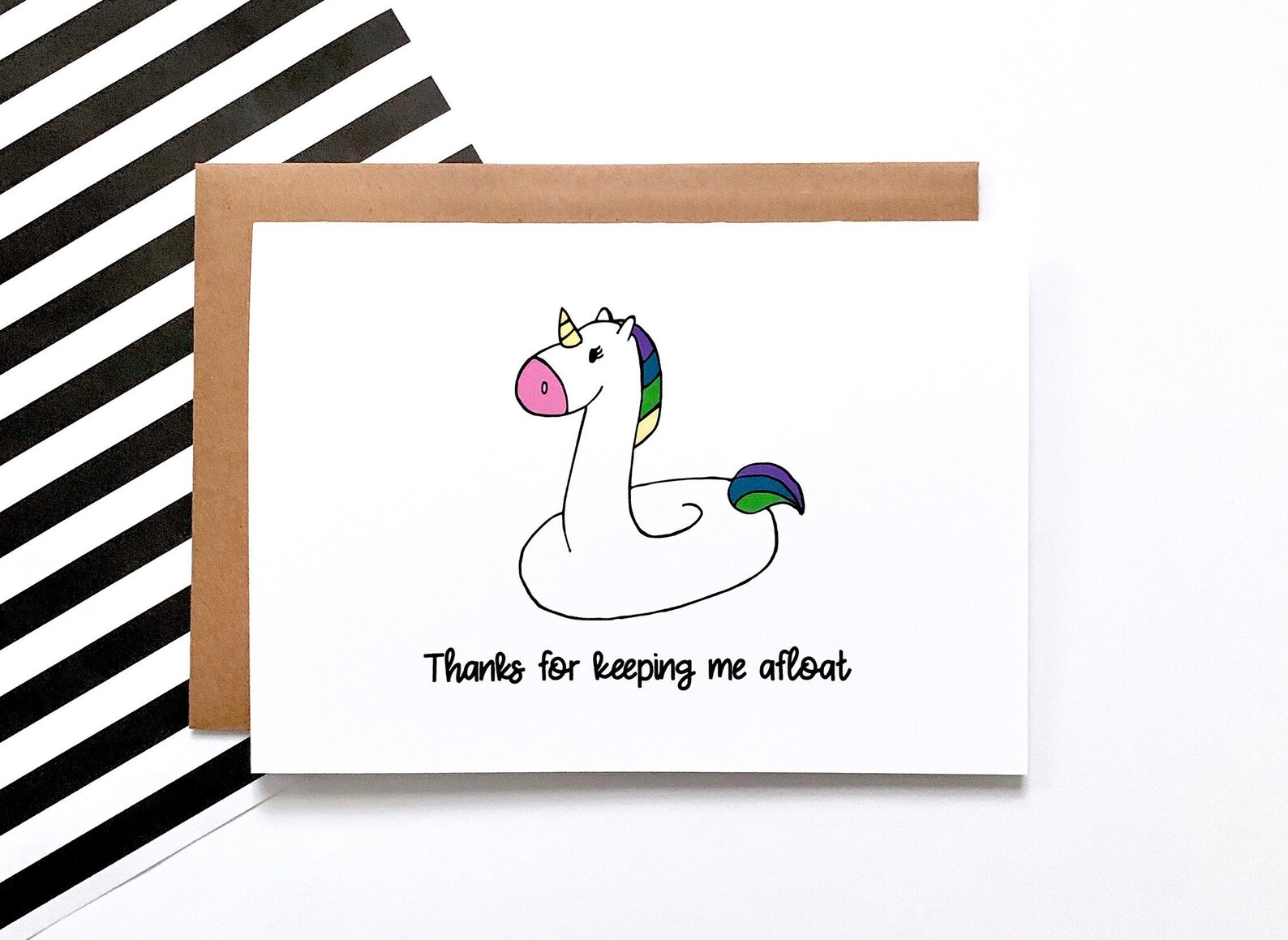 Thanks for Keeping Me Afloat Just Because Friendship - Etsy