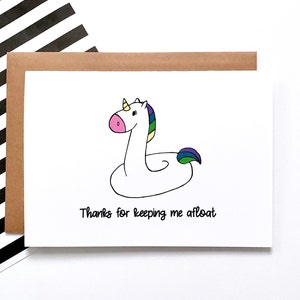 Thanks for Keeping Me Afloat | Just Because | Friendship | Thank You ...