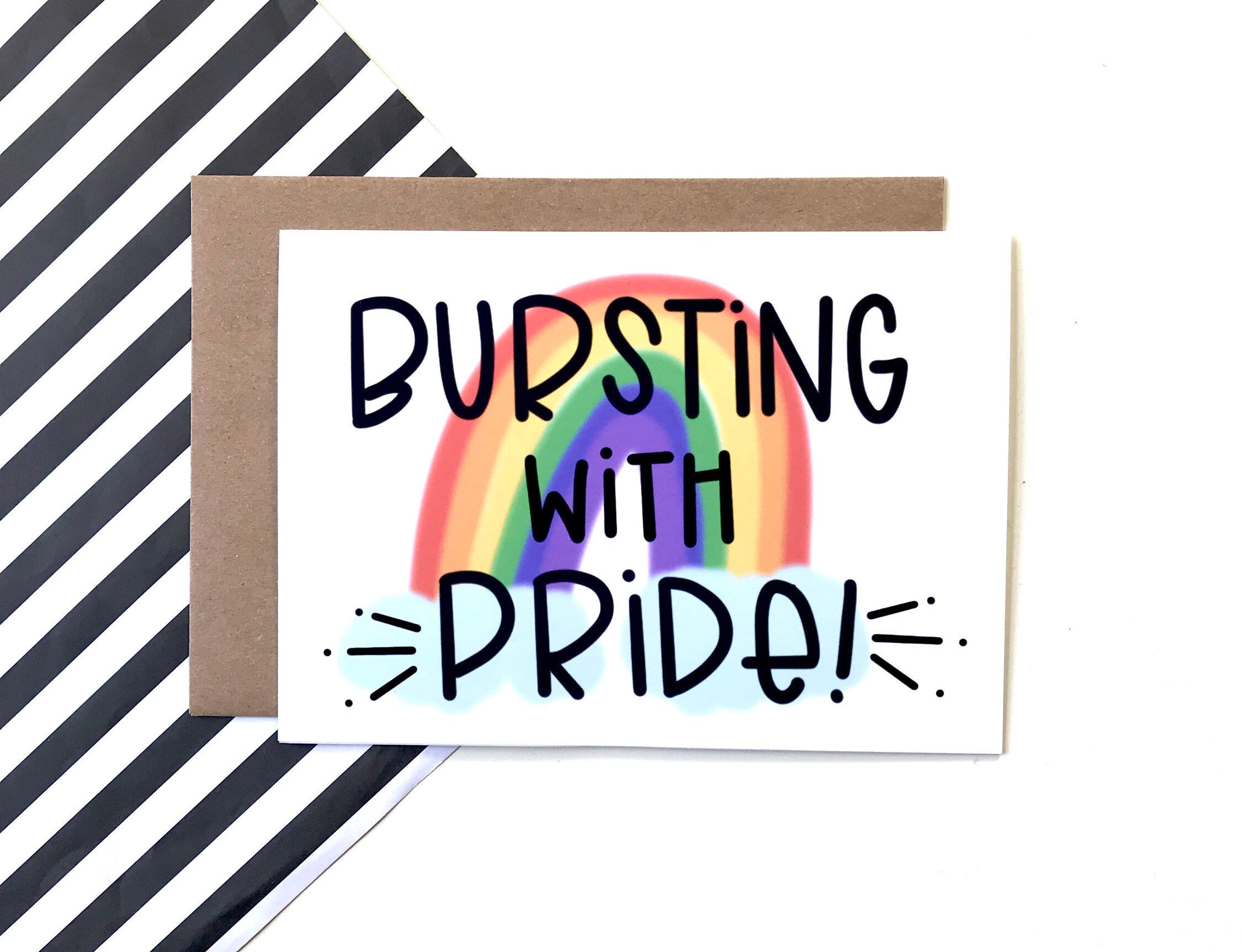Bursting With Pride Congratulations Gay Pride Proud of | Etsy