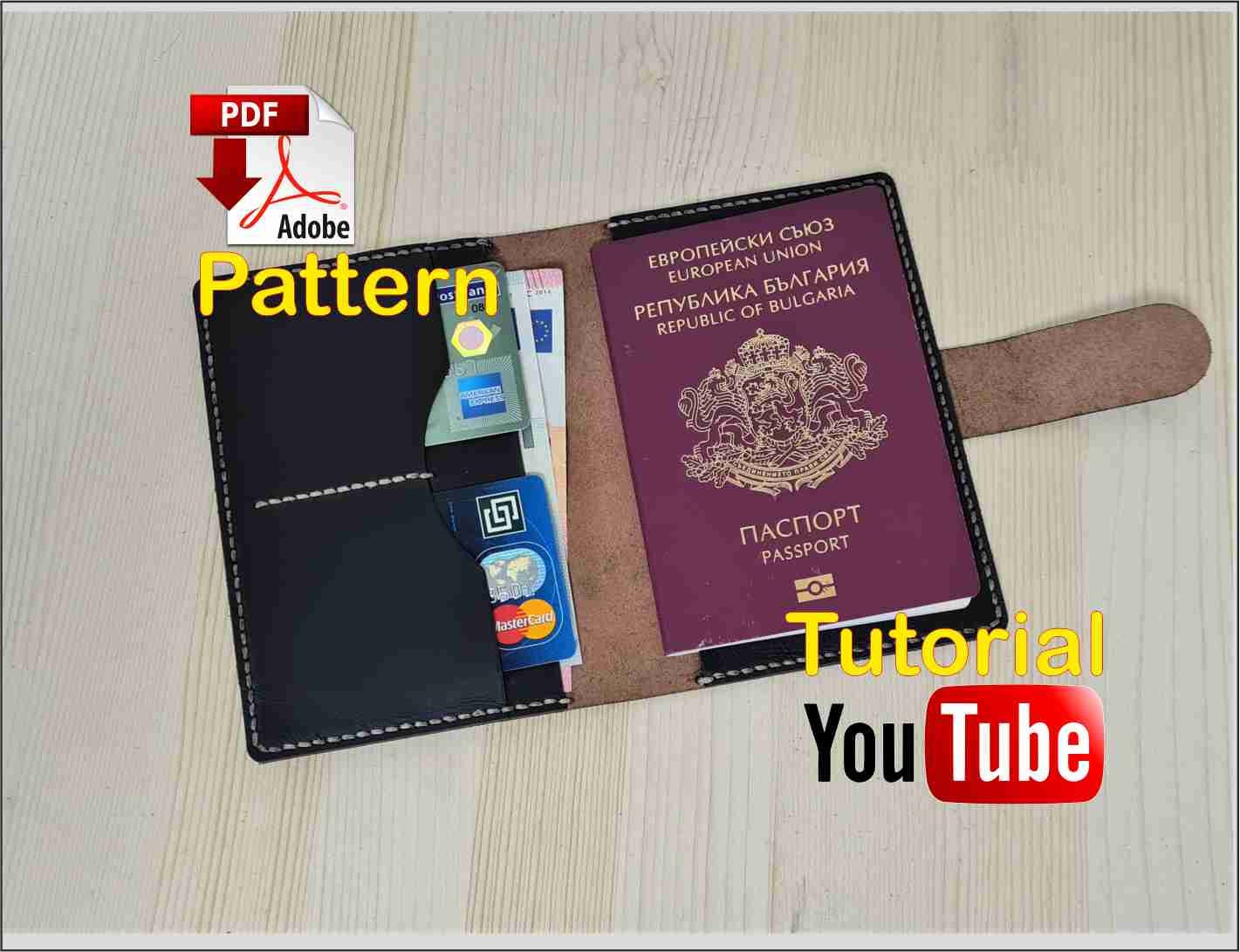 PDF Pattern passport Wallet PDF Pattern-passport Cover PDF | Etsy