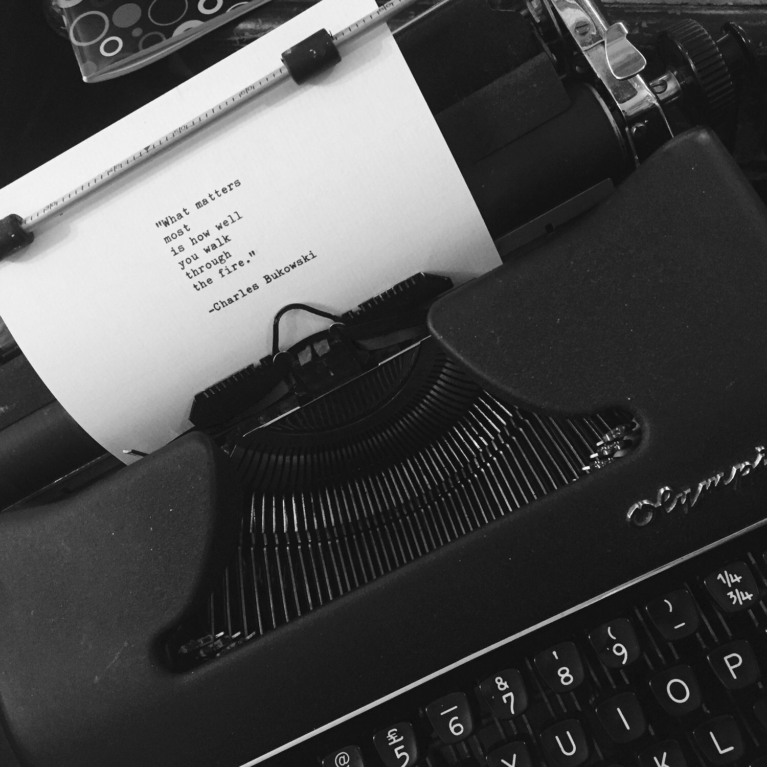 Charles Bukowski Poem Hand Typed on Vintage Typewriter Book - Etsy ...