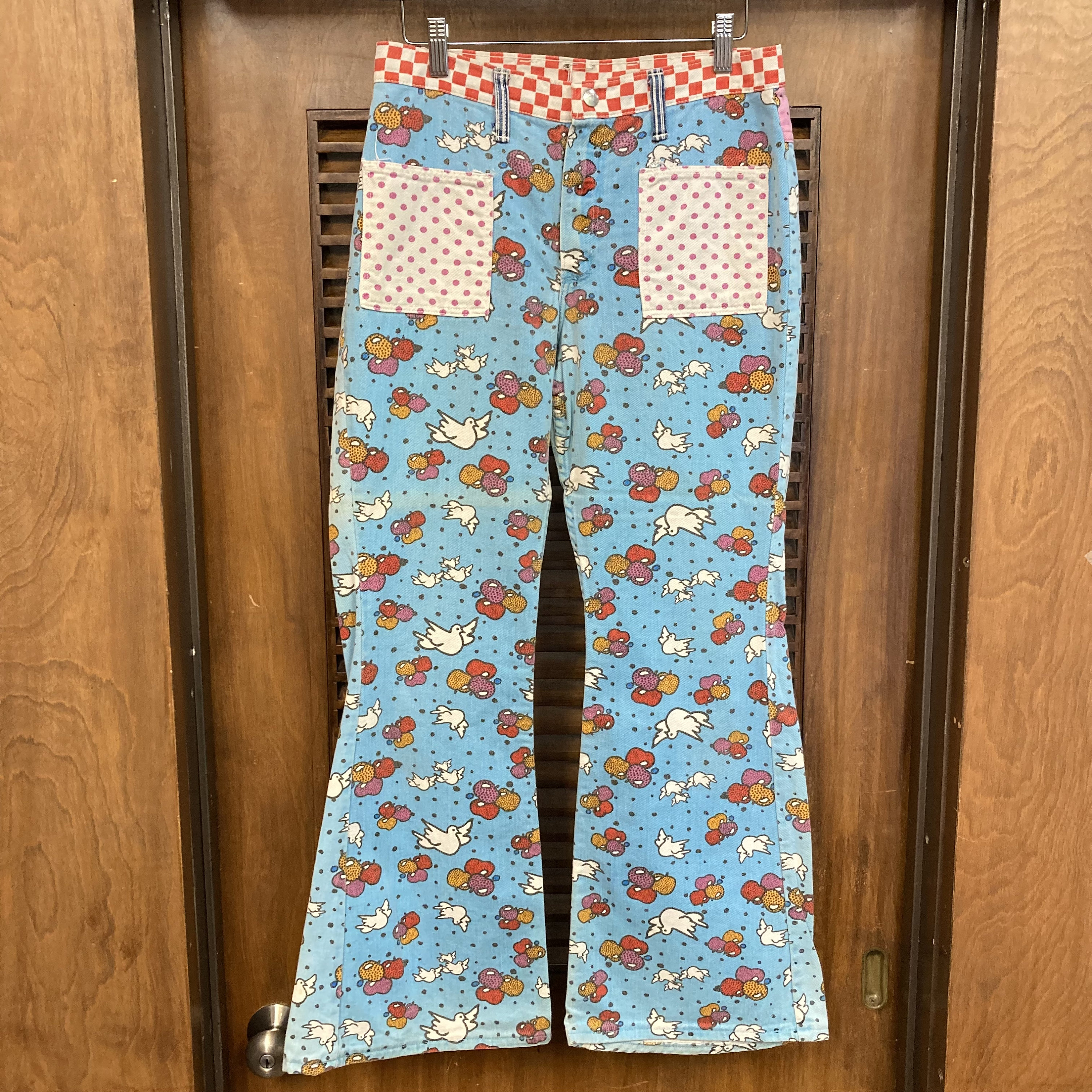 Vintage 1960’s W30 “peter Max” Brand Wrangler Mod Glam Denim Flare ...