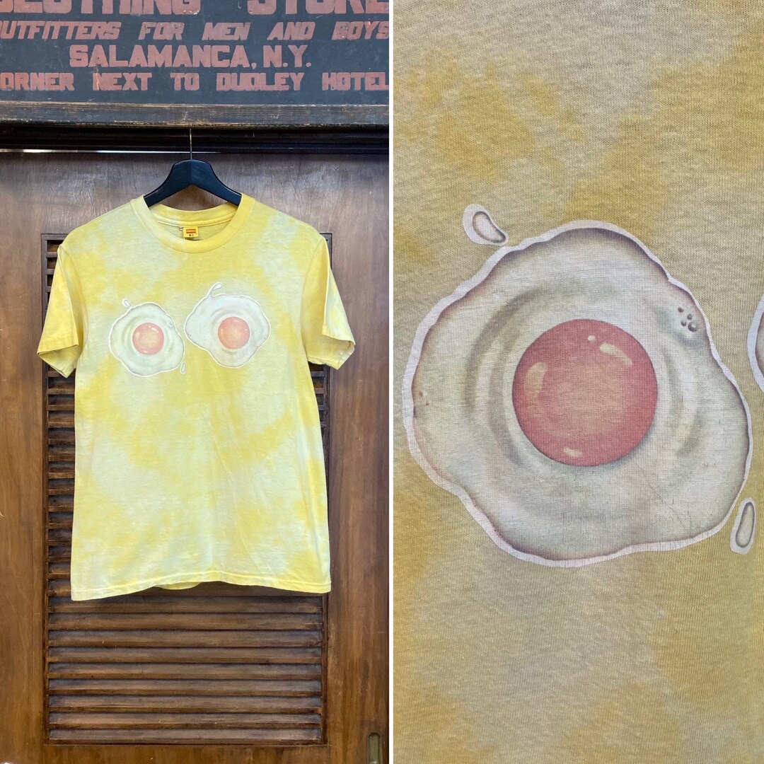 Vintage 1980s Sunnyside up Eggs Funny Cartoon T-shirt, Risqué ...