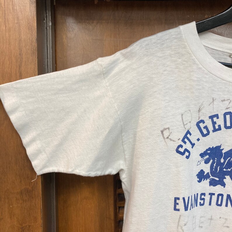 Vintage 1950s champion Label Dragon High School Athletic - Etsy