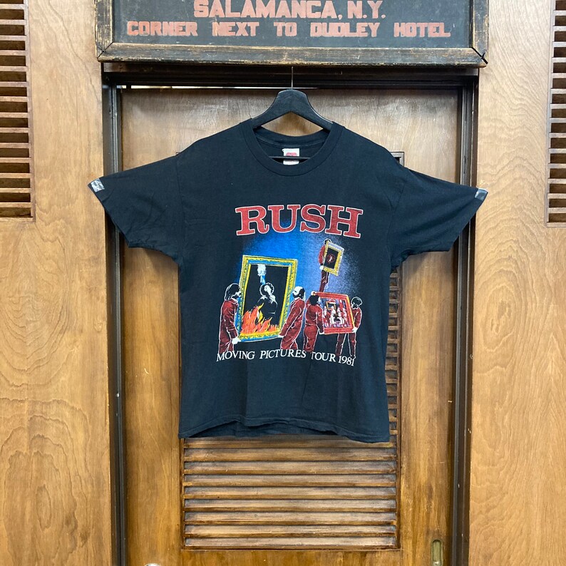 Vintage 1980s rush Rock Band Original 1981 Moving Pictures - Etsy