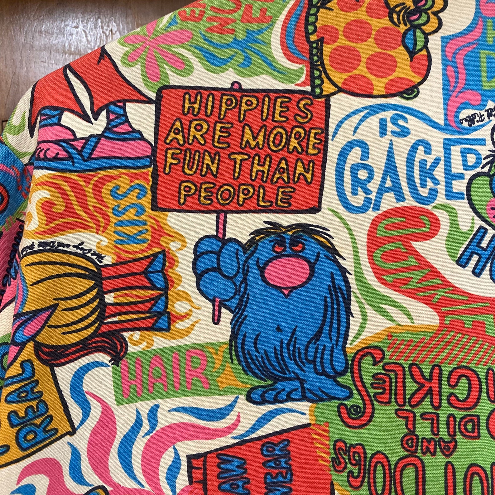 Vintage 1960s Pop Art Cartoon Hippie Mod Monster Windbreaker - Etsy
