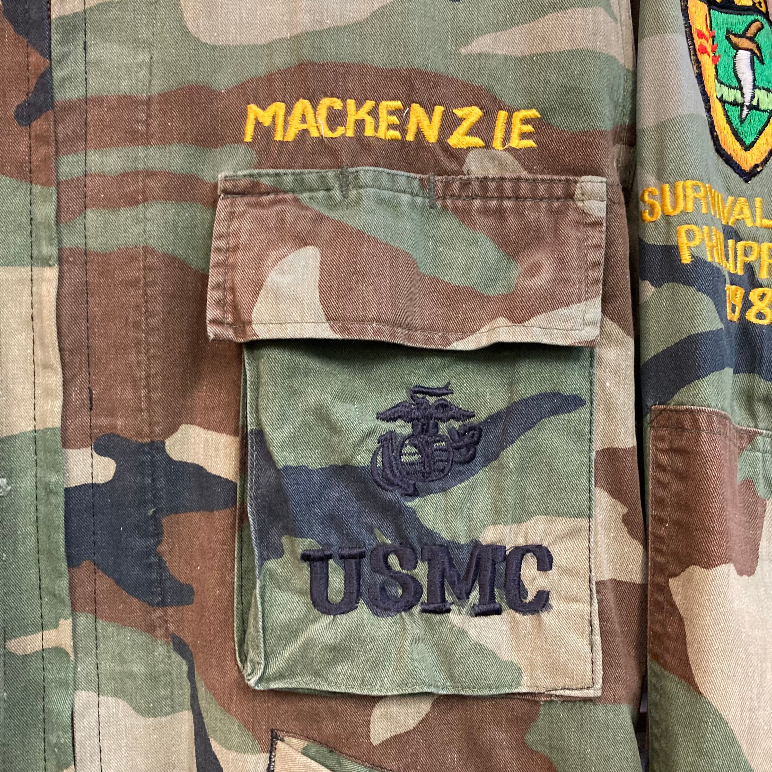Vintage 1980’s Camo Tour USMC Souvenir Military Eagle Embroidery ...