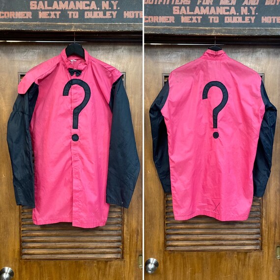 Vintage 1980’s Pink x Black Question Mark Jockey Hors… - Gem