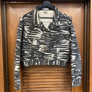 Vintage 1980’s “guess” Zebra Animal Print Denim Cropped New Wave Cotton ...