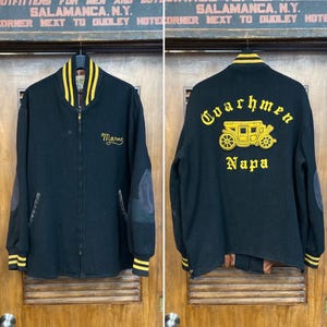 Vintage 1950’s “coachmen” Hot Rod Car Club Wool Rockabilly Jacket ...