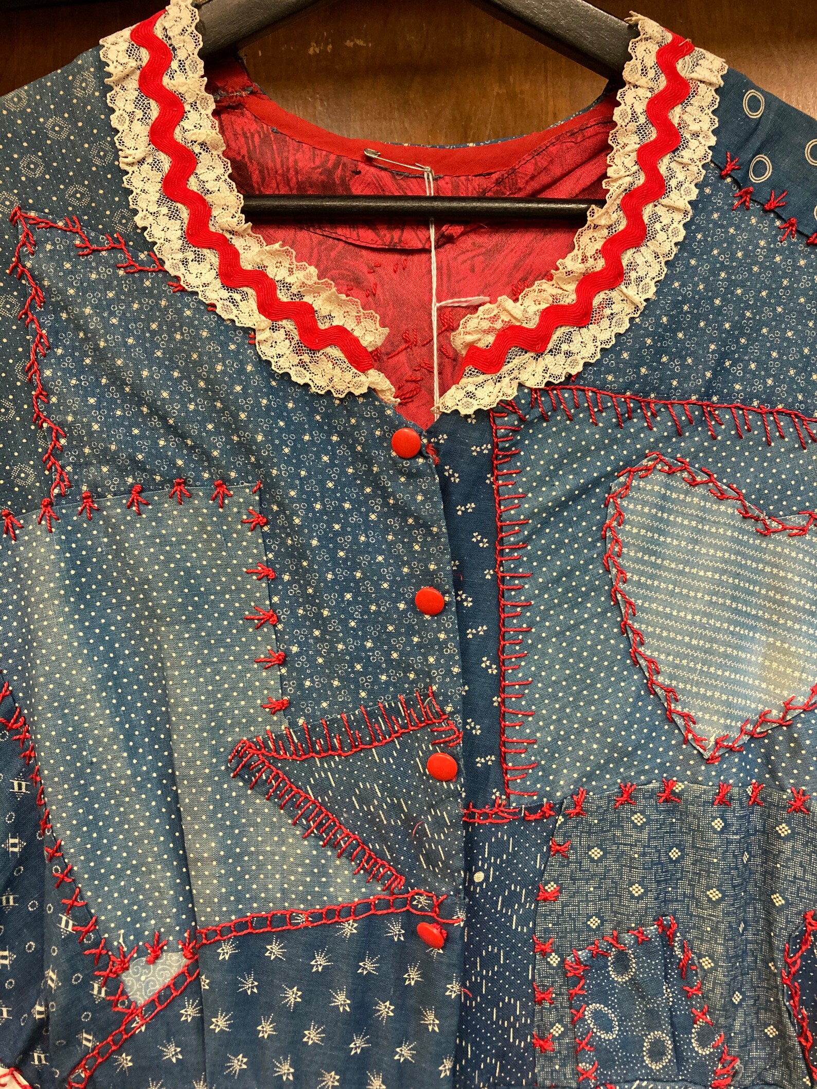 Vintage 1960s Calico Patchwork Dress Vintage Calico Dress | Etsy