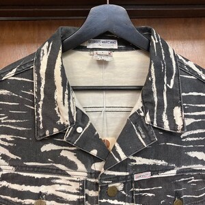Vintage 1980’s “guess” Zebra Animal Print Denim Cropped New Wave Cotton ...