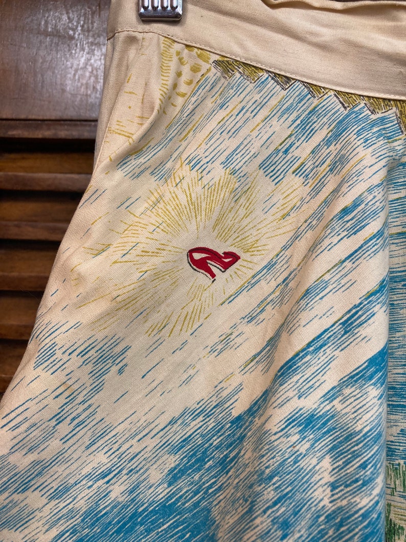 Vintage 1950s Disney Cinderella Ruby Slipper Cotton | Etsy