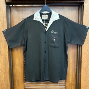 Vintage 1950’s “king Louie” Calico Cat Lounge Jet Black Rayon ...