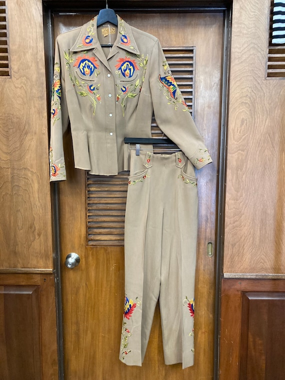 Vintage 1940’s Original Vaquero Fashions Cowboy Weste… - Gem