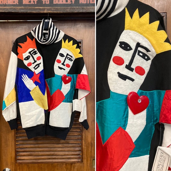 Vintage 1980s deadstock Cartoon Appliqué New Wave - Etsy