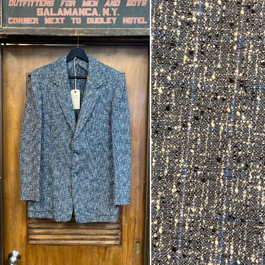 Vintage 1950s Atomic Fleck Wool Elvis Sportcoat Rockabilly Blazer ...