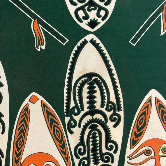 Vintage 1950’s “McGregor” Tiki Tribal Atomic Rayon Ha… - Gem