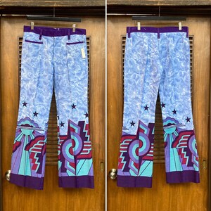 Vintage 1960’s -deadstock- W32 Amazing Psychedelic Hippie Rocker Flare ...