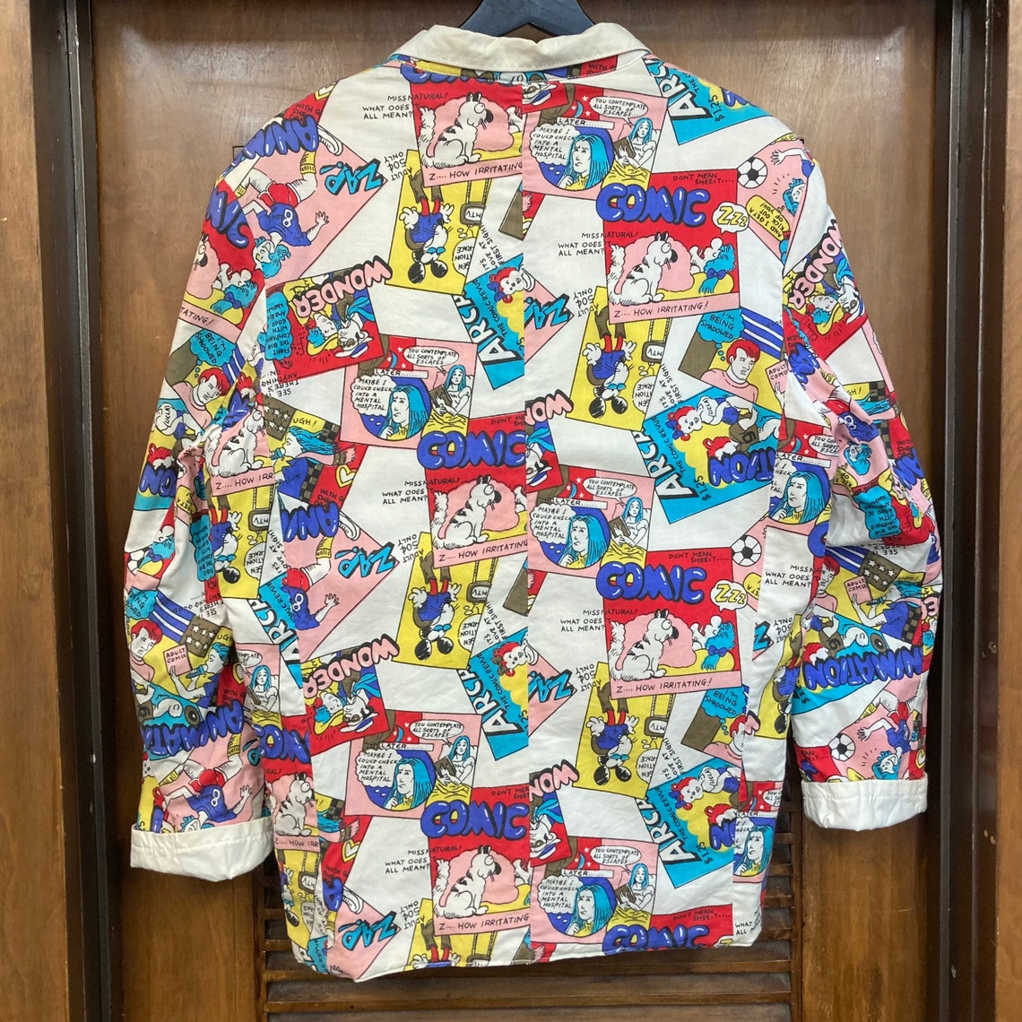 Vintage 1980’s Comic Book Pop Art Cartoon New Wave Blazer Jacket, 80’s ...