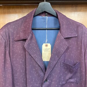 Vintage 1950s Atomic Fleck Gabardine Rayon Hollywood Leisure Rockabilly ...