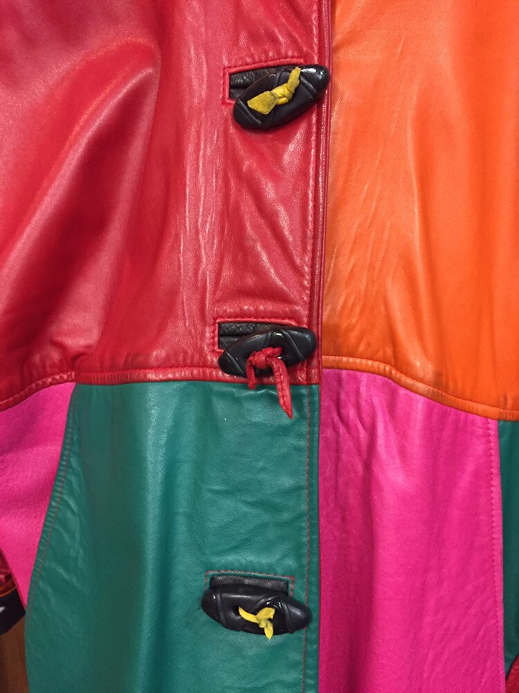 Vintage 1980's STUNNING Colorblock New Wave Hip Hop - Etsy