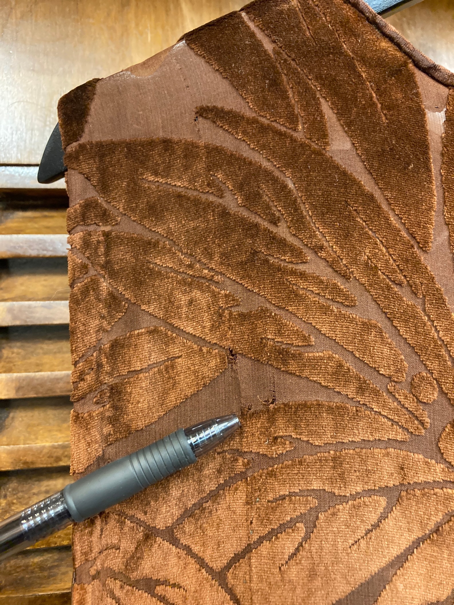 Vintage 1920's Flapper Era Brown Crushed Velvet Floral - Etsy