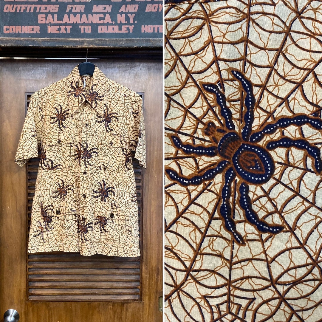 Vintage 1970’s Atomic Spider X Spider Web Pop Art Mod Rare 4-pocket ...