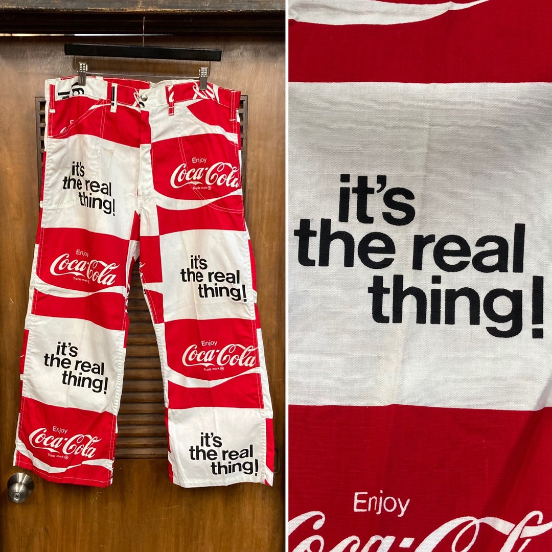 Vintage 1960’s W38 Coca Cola Coke Pop Art Soda Denim Style Jeans, 60’s ...