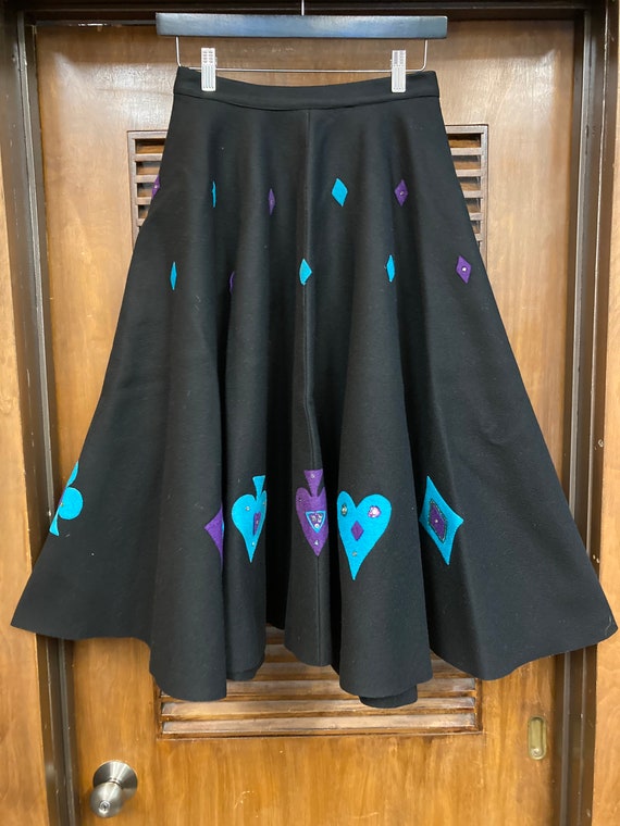 Vintage 1950’s Playing Card Suits Felt Appliqué Origi… - Gem