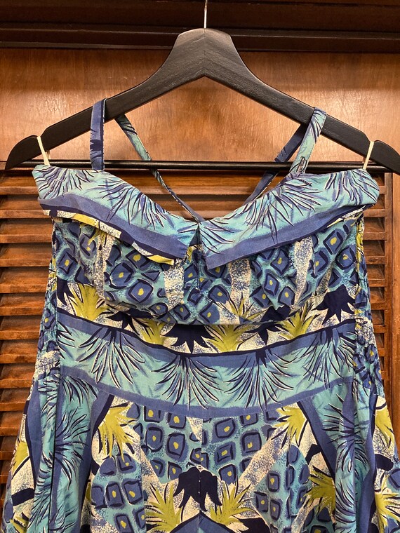 Vintage 1950’s Original Atomic Pineapple Cotton Hawai… - Gem
