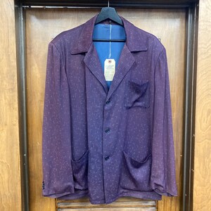 Vintage 1950s Atomic Fleck Gabardine Rayon Hollywood Leisure Rockabilly ...