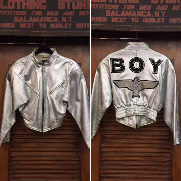 Shoulder Pad Leather Jacket - Etsy