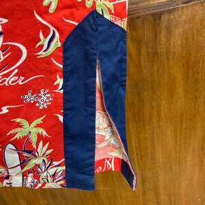 Vintage 1940’s Kilohana Surfer Cartoon Tiki Cotton Print Pake Muu ...