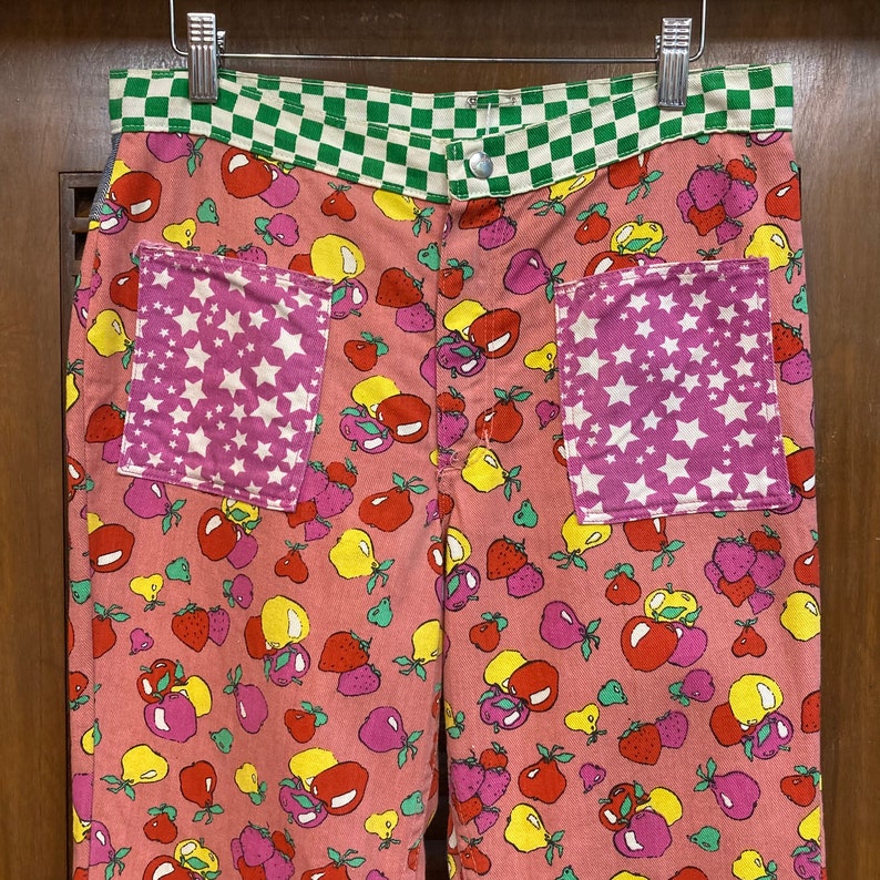 Vintage 1960’s “peter Max” Wrangler Krazy Pop Art Denim Flare Hippie ...