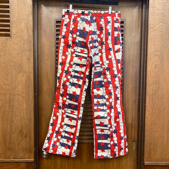 Vintage 1960’s Stars and Stripes Pop Art Pattern Flar… - Gem
